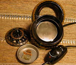 Electric Incense Heater - Golden Lotus - Mermade Magickal Arts